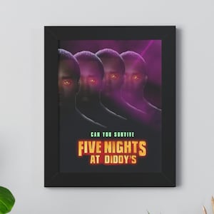 Vertical Poster Diddy Meme Five Nights at Diddys - Etsy