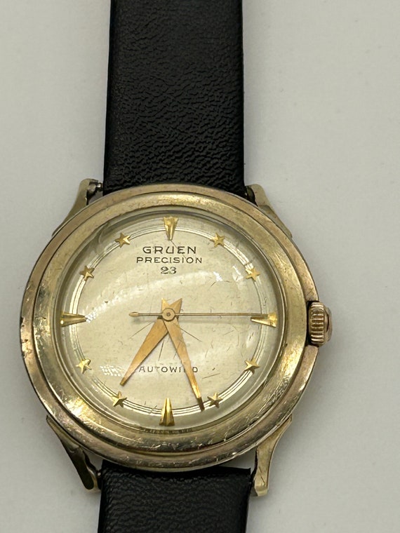 Vintage Gruen Precision Autowind Watch: 10k Gold Fill… - Gem