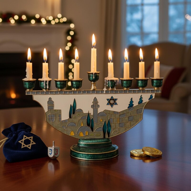 Menorahs Jerusalem Stone - Etsy