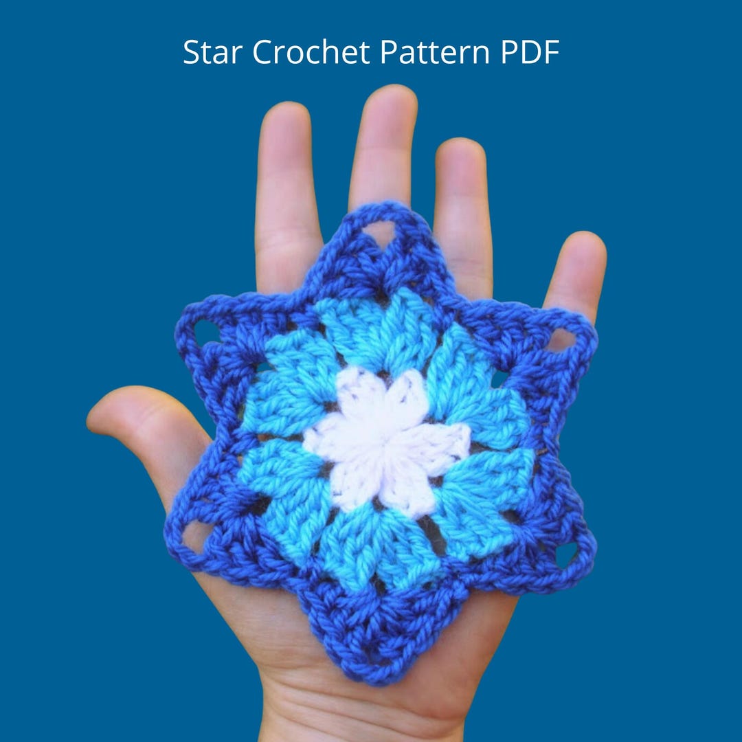 Star Crochet Pattern PDF Beginner Level Easy Crochet US Terms English ...
