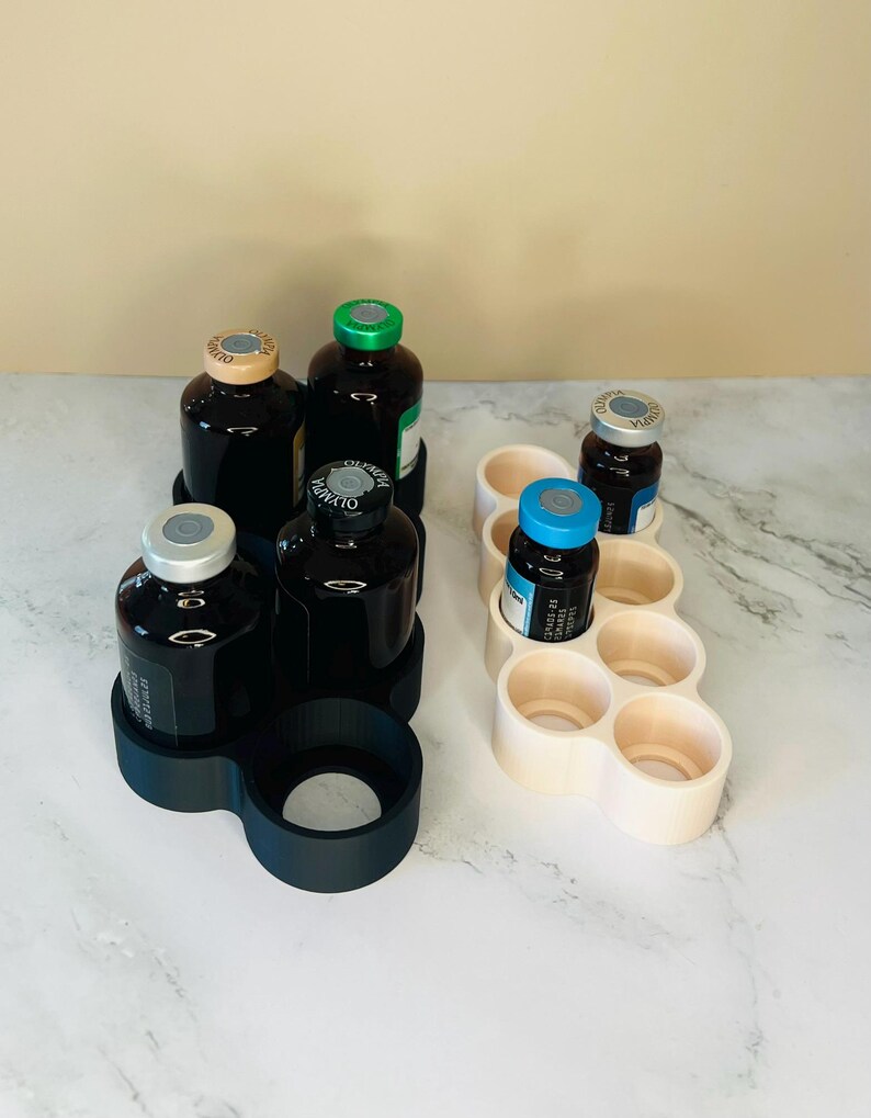 8 Slot Offset Vial Organizer | 10ml 30ml Vial Holder for Medical ...