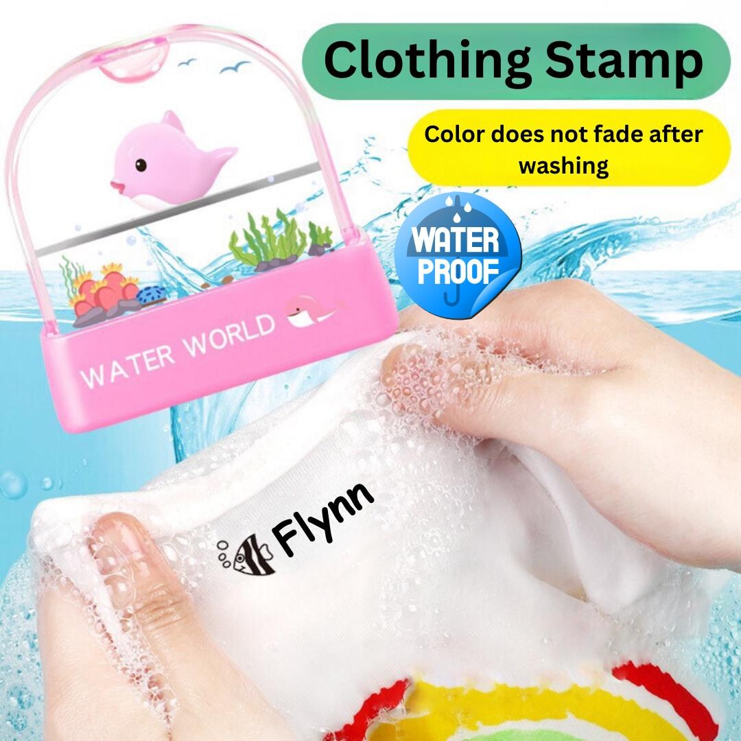 Waterproof Clothing Label Stamp, Customized Name Stamp, School Label ...