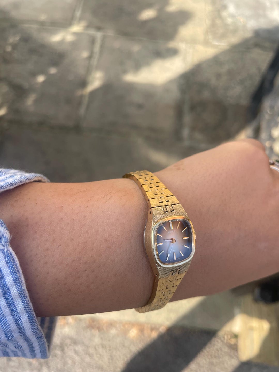 Rare Vintage 1970s Japan Movement Ladies Watch Brown and Silver Dial ...