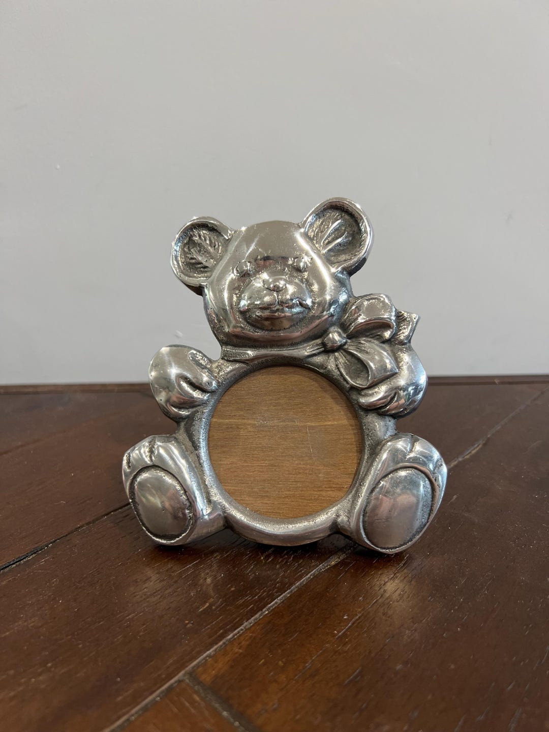 Vintage Pewter Teddy Bear Frame - Etsy