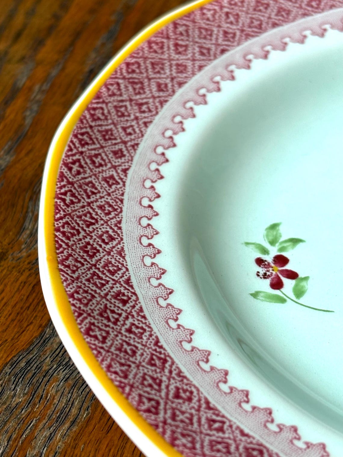 Adams Calyx Ware English Ironstone Lowestoft Bread Plate - Etsy