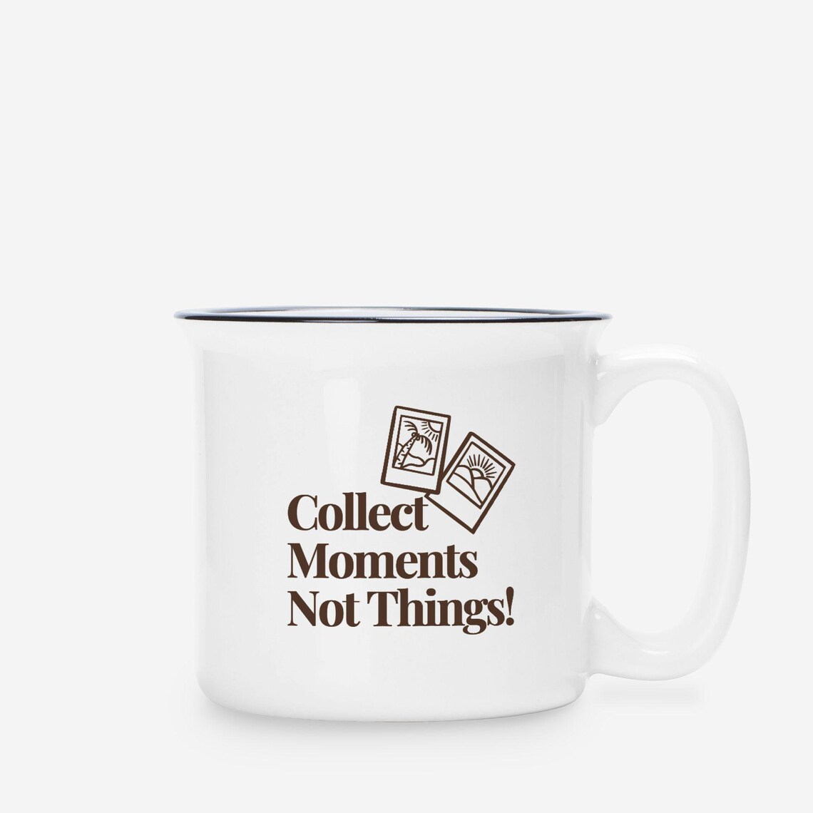Collect Memories - Ceramic Camp Mug White 13oz | Travel Accessories ...