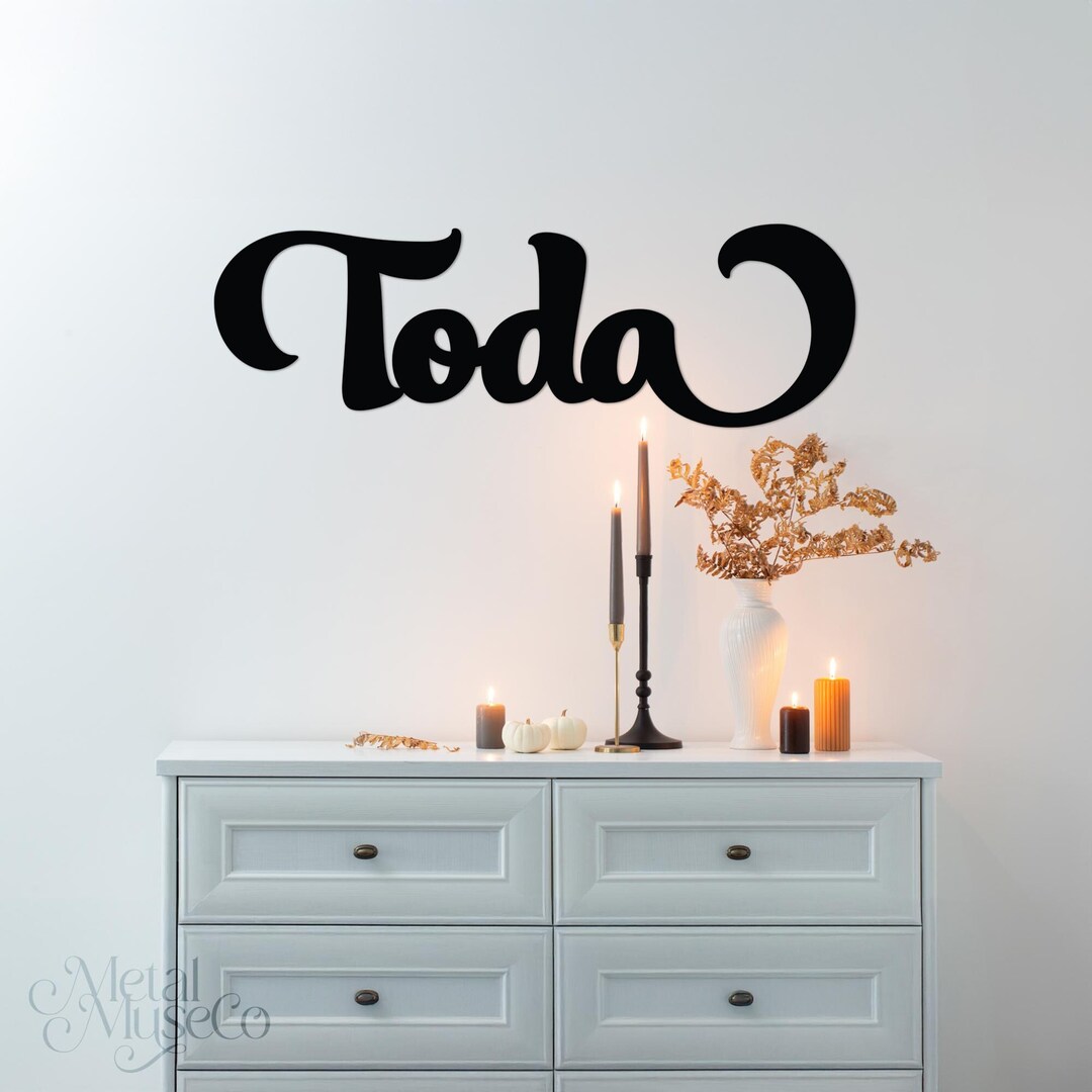 Toda Metal Wall Decal | Jewish Home Decor for Thanksgiving | Large ...