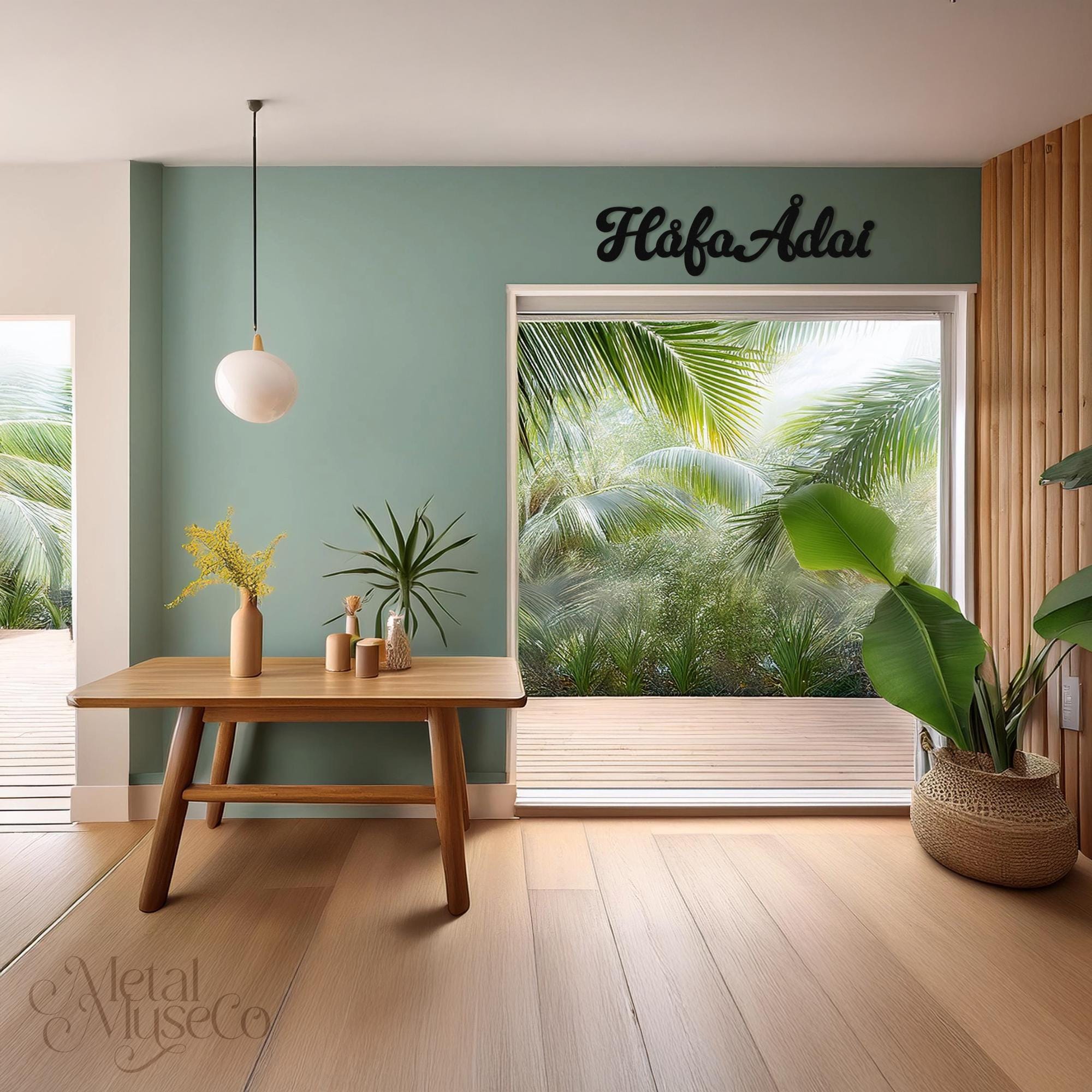 Hafa Adai Metal Sign | Chamorro Language | Pacific Island Wall Decor ...