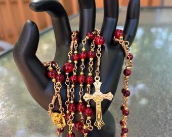 Handcrafted Rosary Catholic Prayer Beads - Etsy