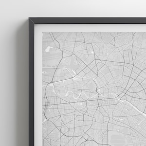 Berlin Map Print Minimalist City Map Wall Art, Germany Home Decor Print ...