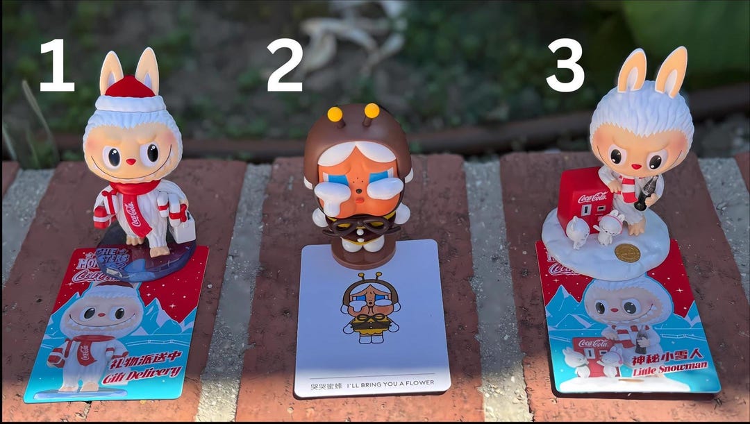 AUTHENTIC Labubu Coca Cola Figure & Crying Again Figure - Etsy