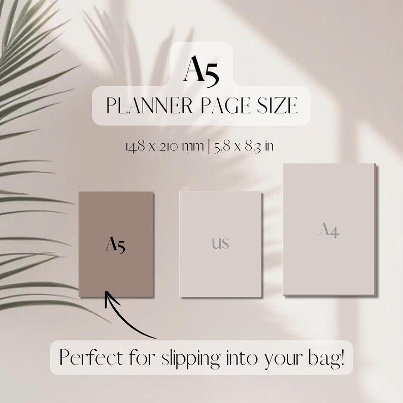 Horizontal Weekly Graph Planner Insert UNDATED | Weekly Overview Insert ...