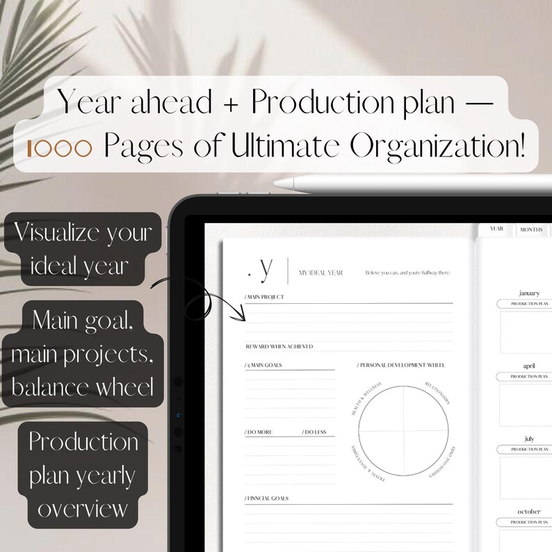 ANY YEAR Ultimate Interactive Planner | Digital Goodnotes Planner ...