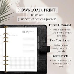 Brain Dump Planner Insert | Idea Organizer | PDF Printable | Brainstorm ...