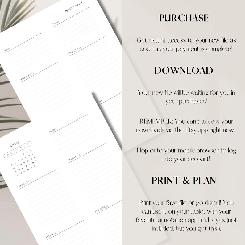 2026 Dated Vertical Weekly Agenda on 2 Pages | PDF Printable Planner ...