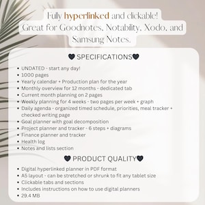 ANY YEAR Ultimate Interactive Planner | Digital Goodnotes Planner ...