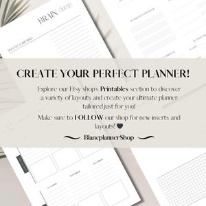 Brain Dump Planner Insert | Idea Organizer | PDF Printable | Brainstorm ...