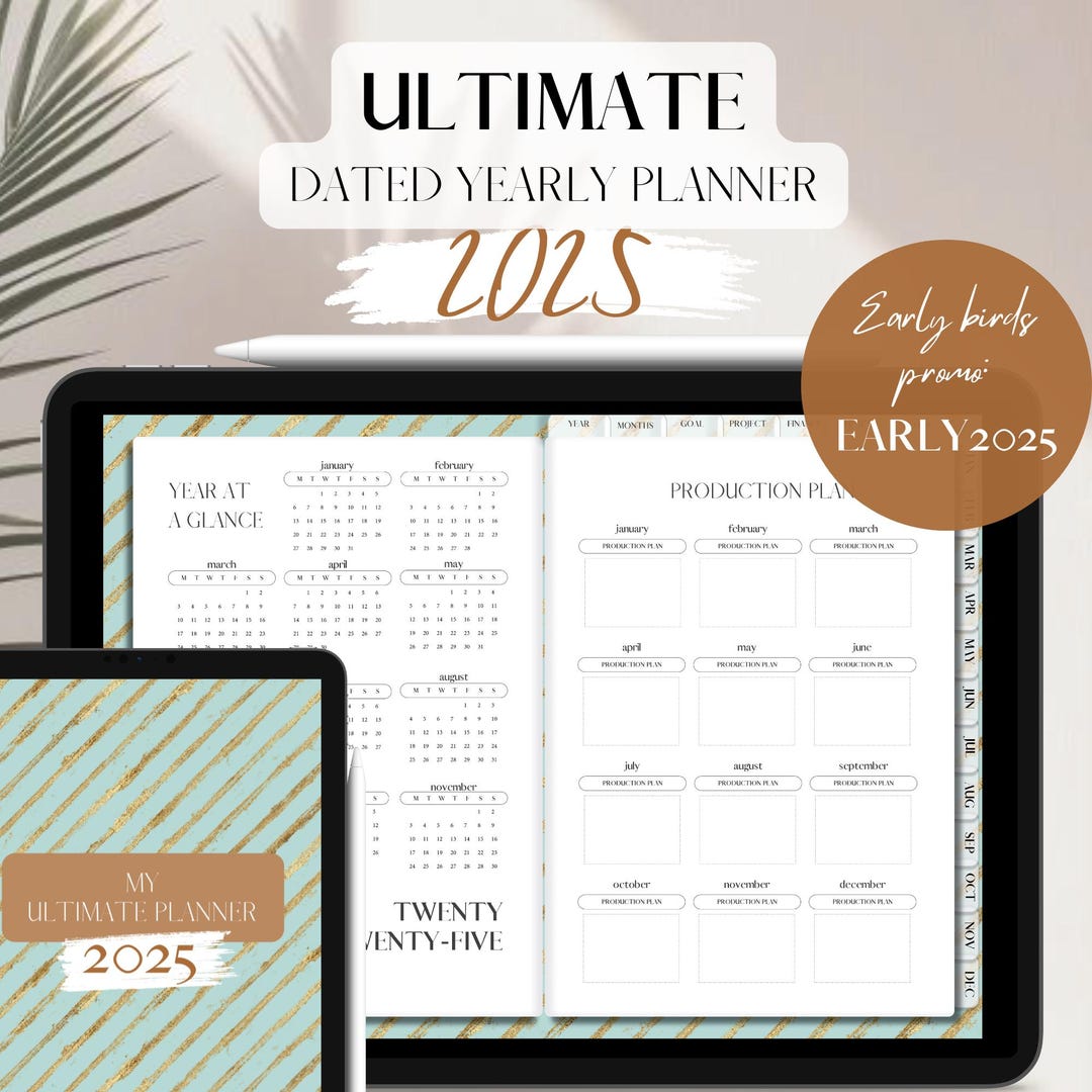 2025 DATED Ultimate Interactive Planner | Digital Goodnotes Planner ...
