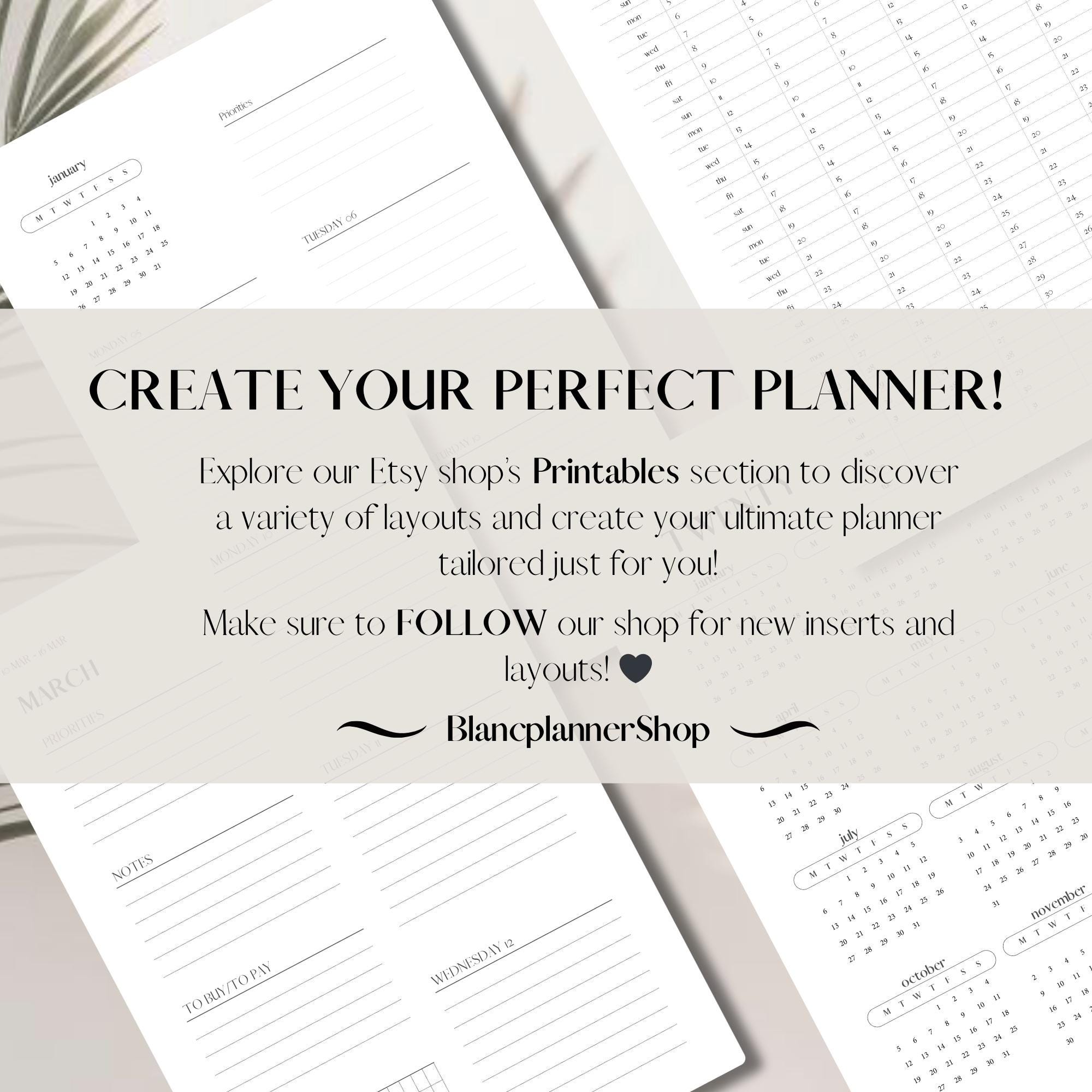 2026 Dated Vertical Weekly Agenda on 2 Pages | PDF Printable Planner ...