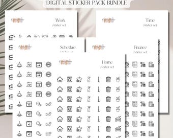 Work From Home Sticker Pack | Digital Stickers Set Bundle | Digital ...