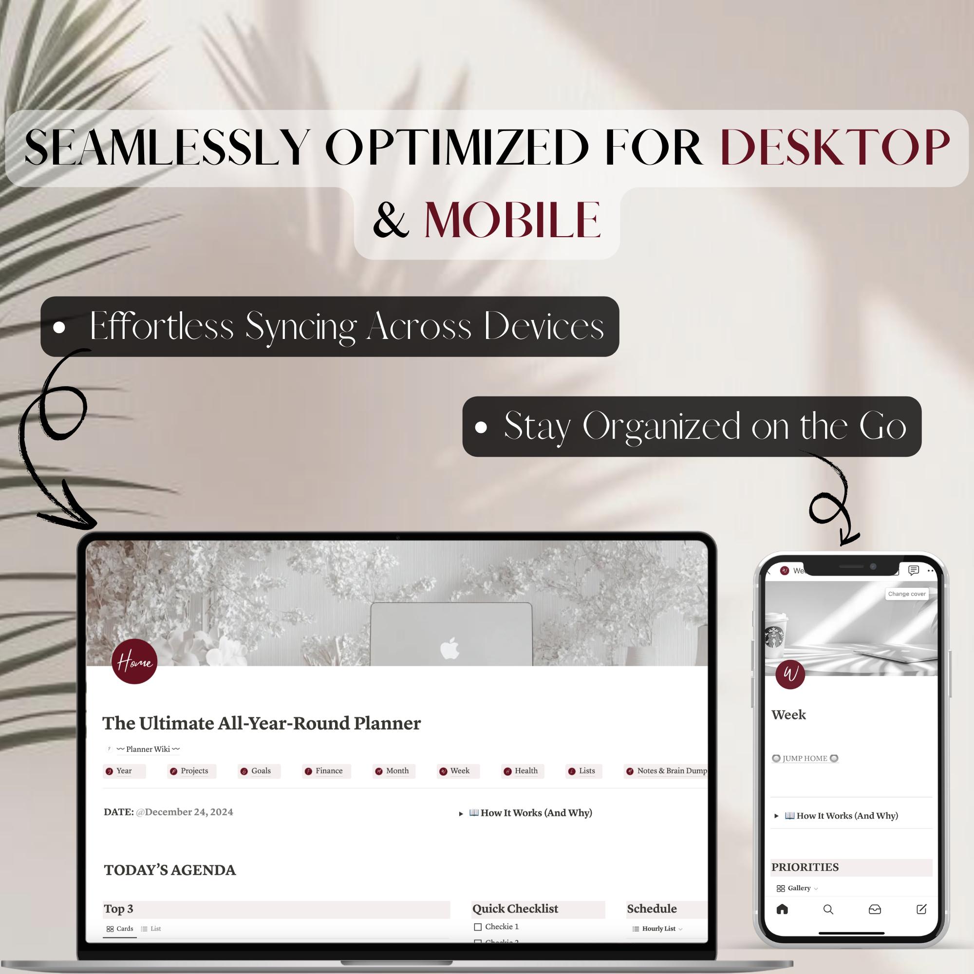 The Ultimate Notion Planner | Notion Template | All in One Notion Life ...
