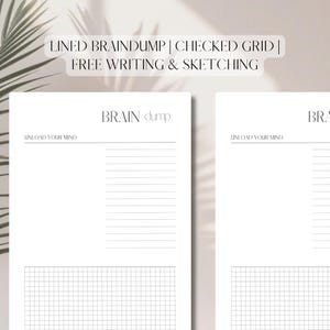 Brain Dump Planner Insert | Idea Organizer | PDF Printable | Brainstorm ...