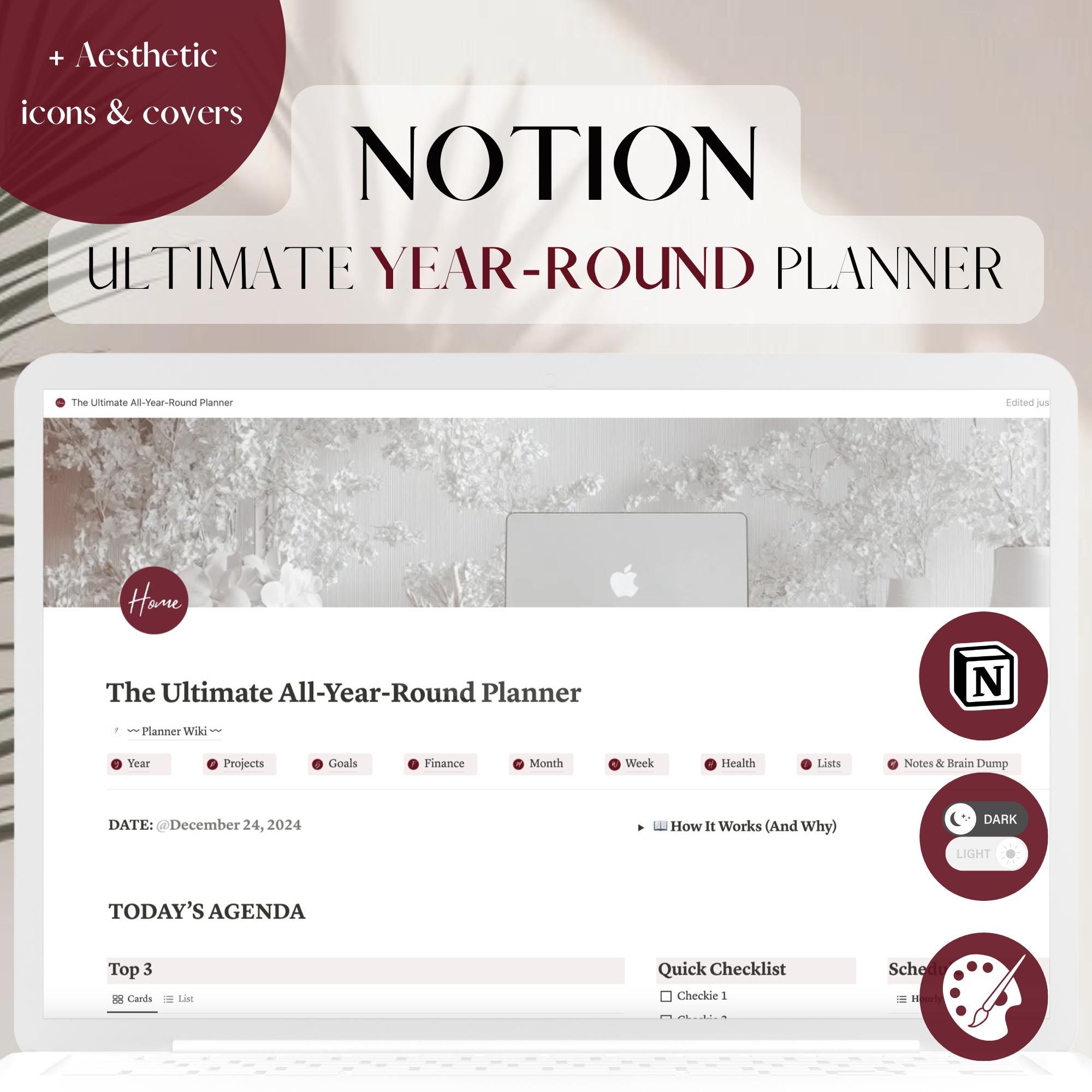 The Ultimate Notion Planner | Notion Template | All in One Notion Life ...