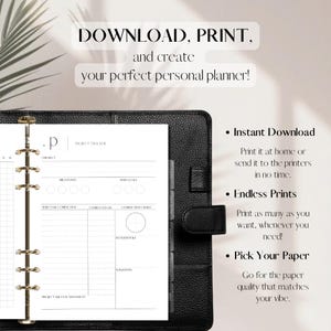 Project Planner + Project Tracker Set | 6 Pages | PDF Printable Planner ...