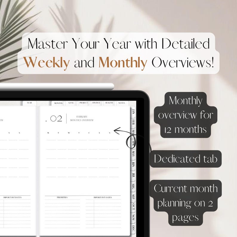ANY YEAR Ultimate Interactive Planner | Digital Goodnotes Planner ...