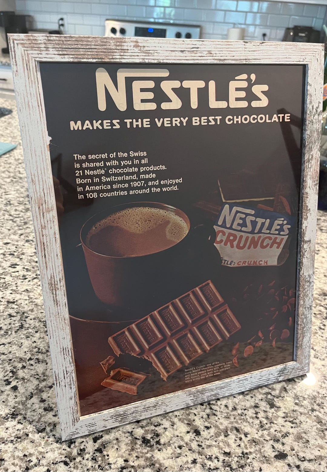 Vintage Nestlé Magazine Ad (framed) - Etsy