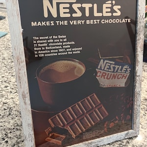 Vintage Nestlé Magazine Ad (framed) - Etsy