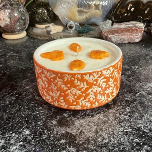 8oz Autumns Bounty Hand Poured Cotton Wick Soy Candle in Reusable Oven ...