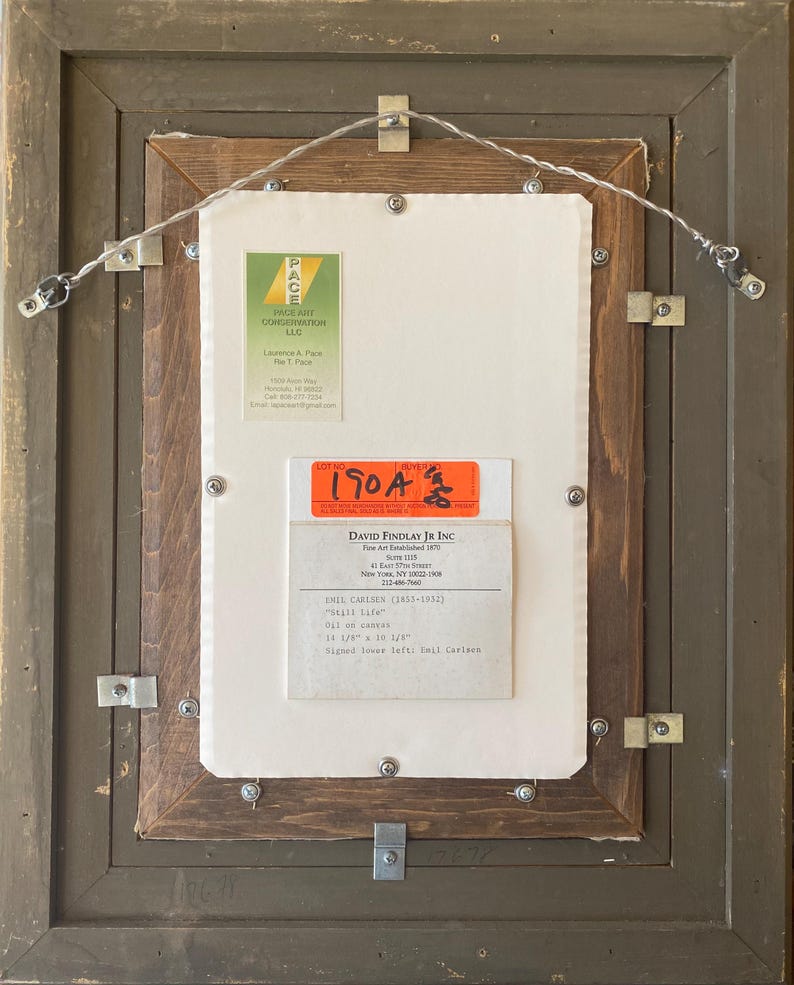 1853-1932 Emil Soren Carlsen “still Life” Antique Oil Original Painting ...