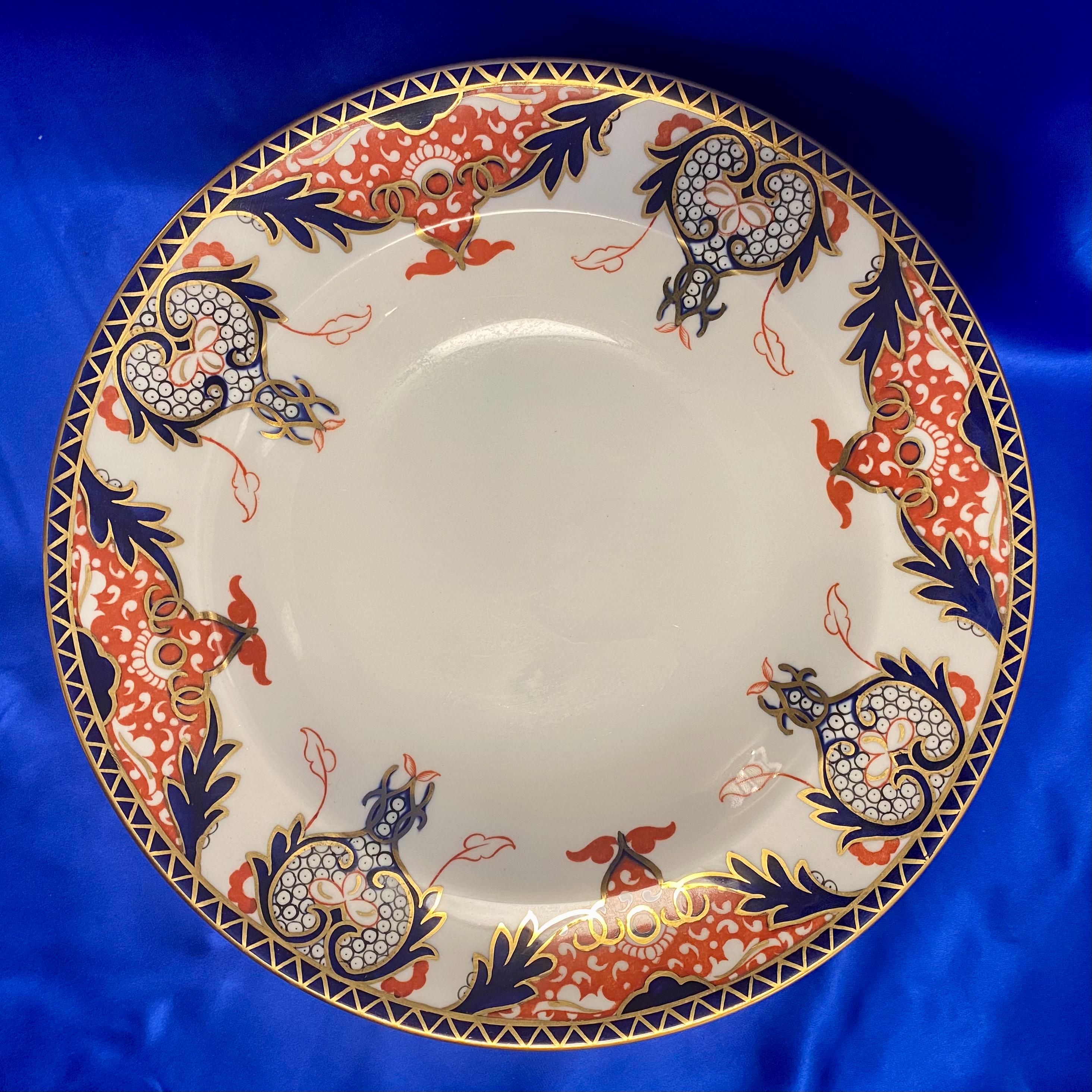 Royal Crown Derby 1936y Porcelain 1270 Pattern Set of 6 Plates 9 1/2”H ...