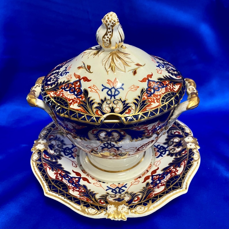 Extremelyrare Antique Royal Crown Derby 1820 Porcelain Soup Tureen ...