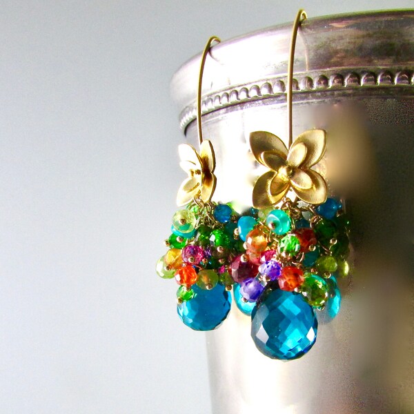 Cluster Earrings - Etsy