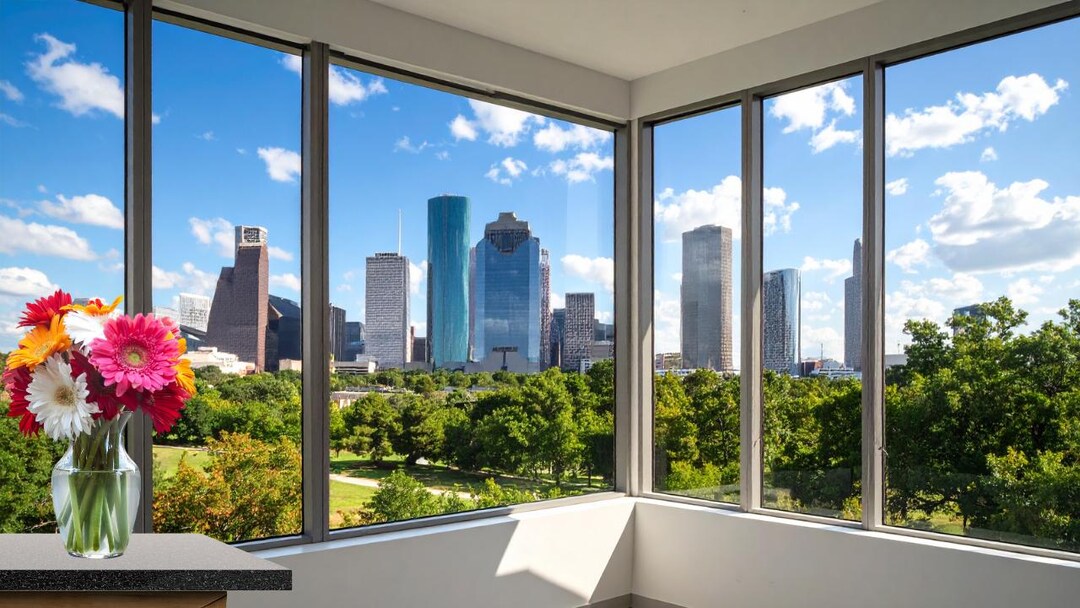 Virtual Cityscape Background-houston - Etsy