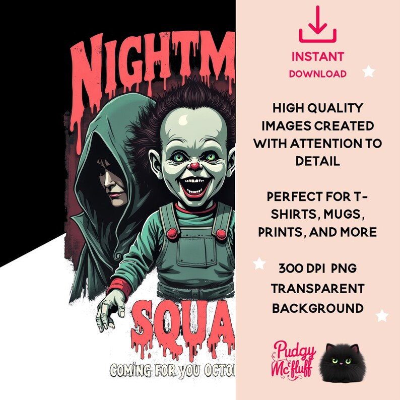 Nightmare Squad PNG | Creepy Clown Horror Film | Universal Monsters ...