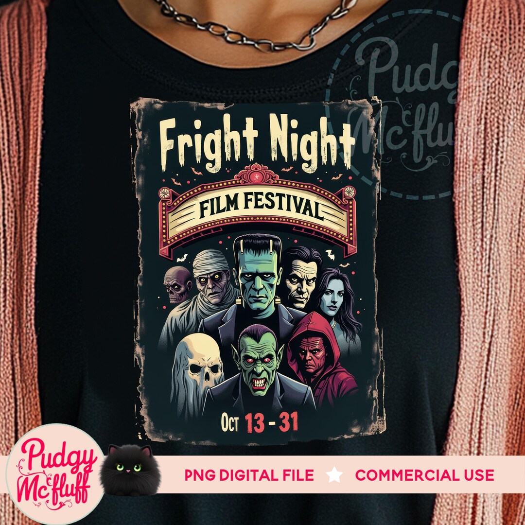 Halloween Horror Nights Png | Retro Horror Film Digital Design | Fright ...