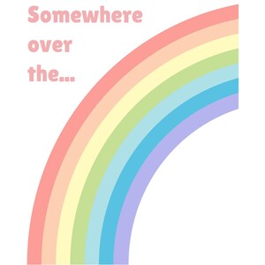 Somewhere Over the Rainbow Poster - Etsy