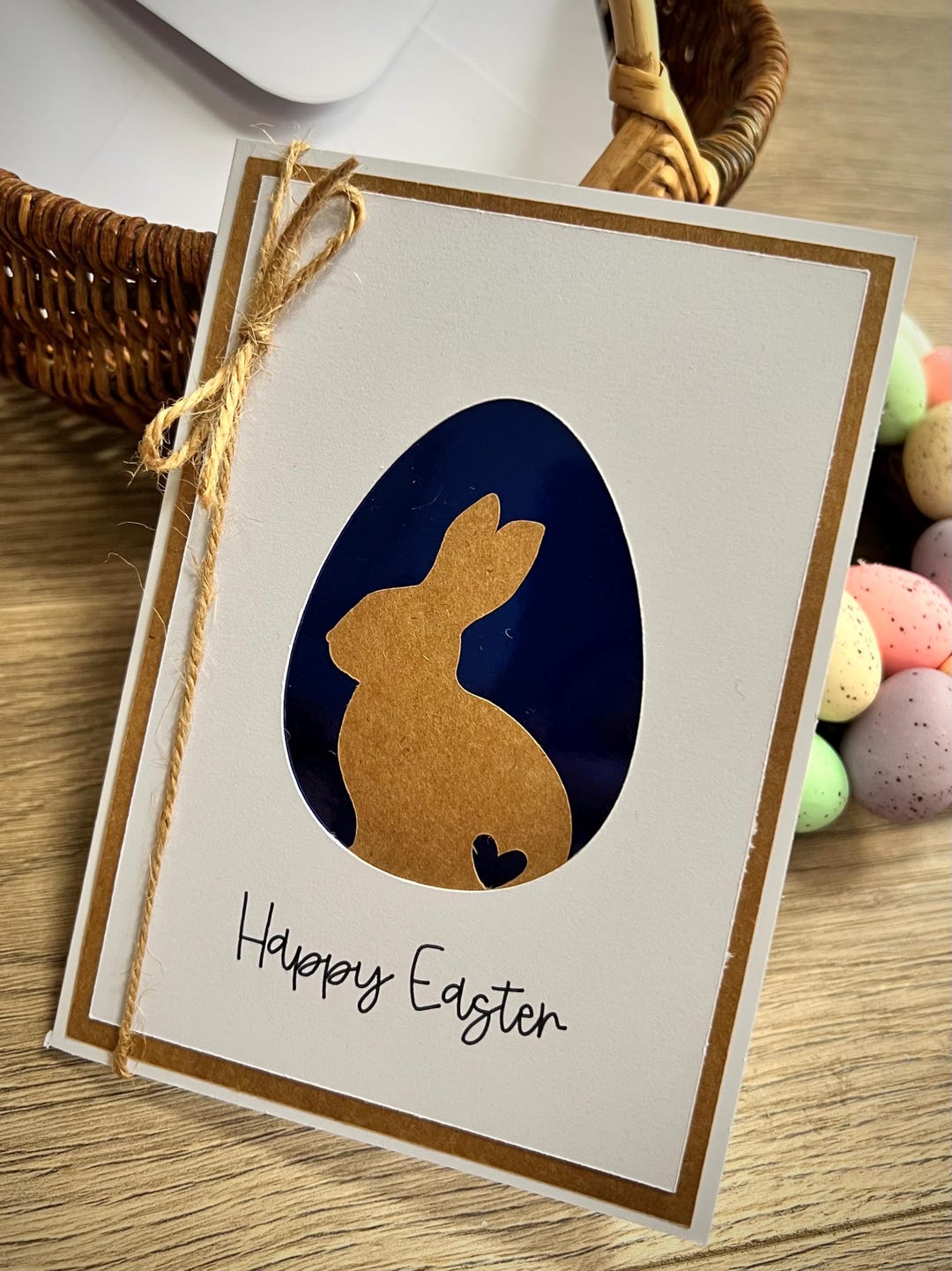 Easter Card | A6 Card | Bunny Card | Egg Card |homemade - Etsy