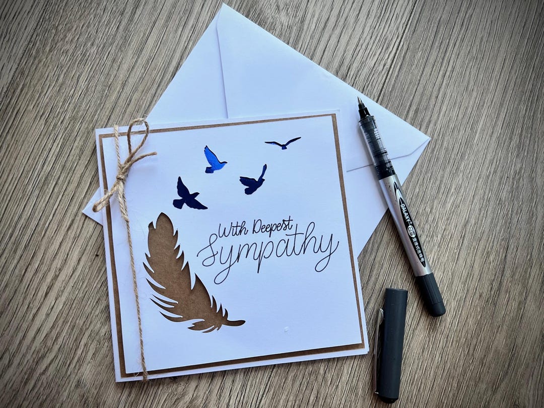 Sympathy Card | Deepest Sympathy | Home-made Card | Condolence Card ...