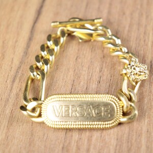 Versace Gold Rope Chain Classic Style Womens Bracelet Womens Fashion ...