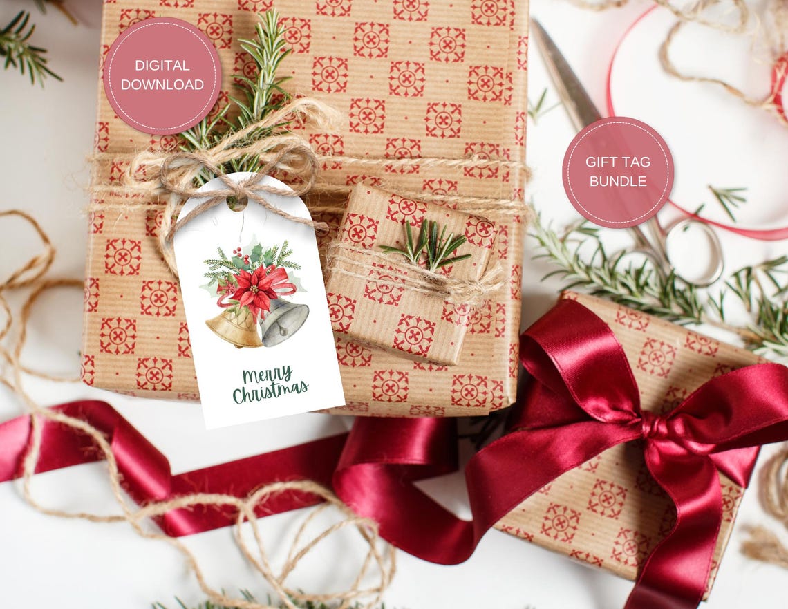 Holiday Gift Tags, Gift Tag Assortment, Christmas Gift Tags, Printable ...