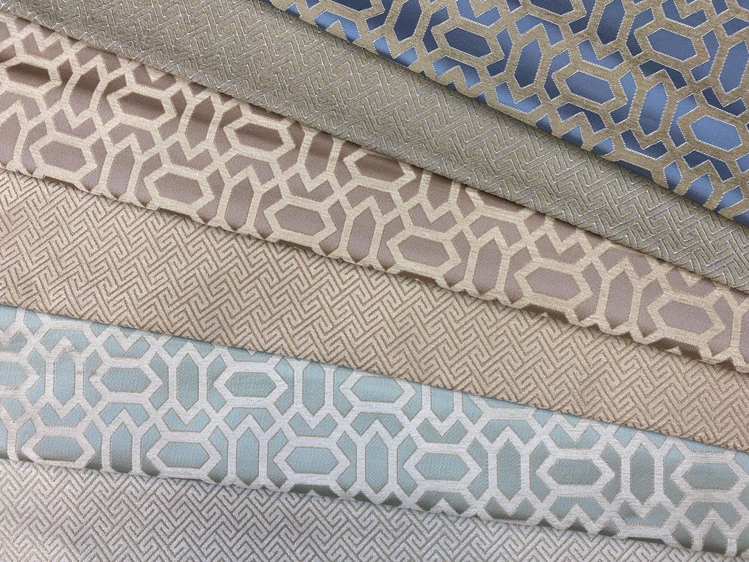 Geometric Pattern Upholstery Fabric, Upholstery Fabric by the Yard ...
