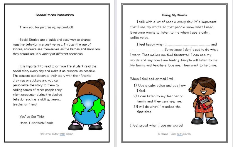 Social Emotional Stories Bundle for Kids - Etsy