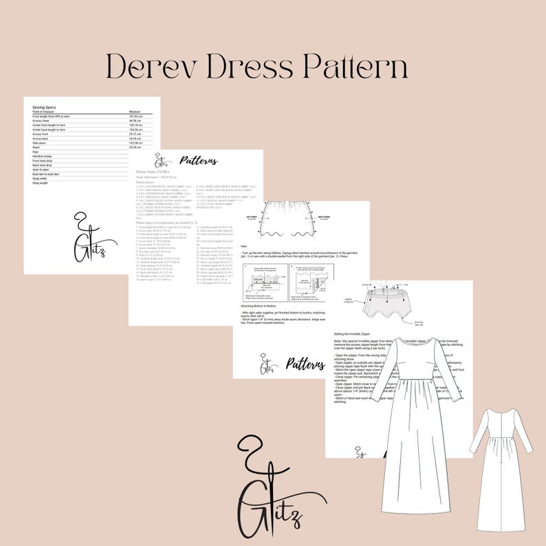 Boat Neck Maxi Dress Sewing Pattern: Cottagecore Bridesmaid (PDF ...