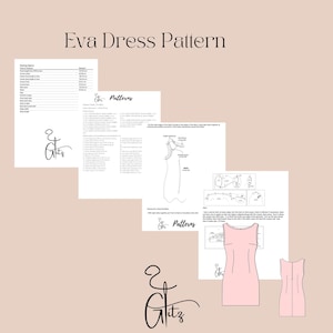 Eva Mini Dress Pattern, Boat Neck Dress Sewing Pattern, A-line Dress ...