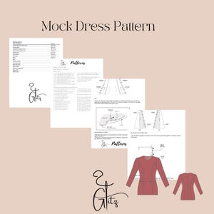 Cottagecore Midi Dress Sewing Pattern Square Neck Gathered Skirt and ...