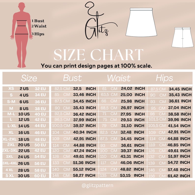 A-line Mini Skirt Sewing Pattern, Easy PDF (US 2-30) - Etsy